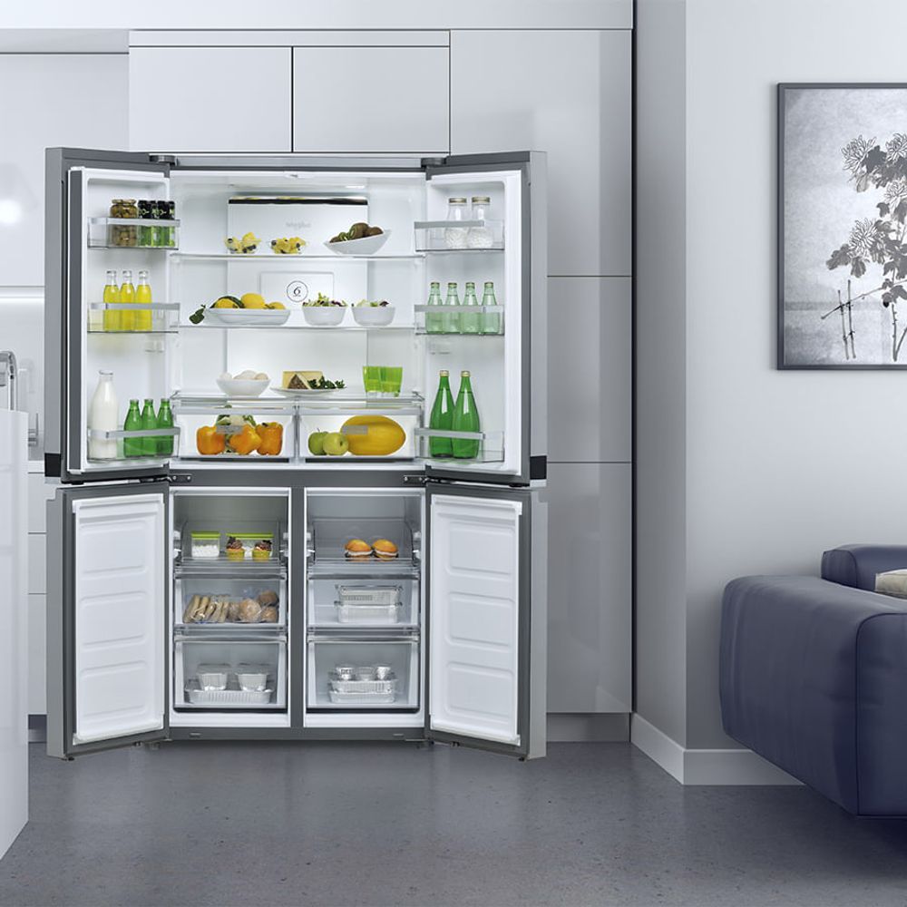 Nevecón Whirlpool French Door 592 L Acero Inoxidable - WRQ551SNJZ ...