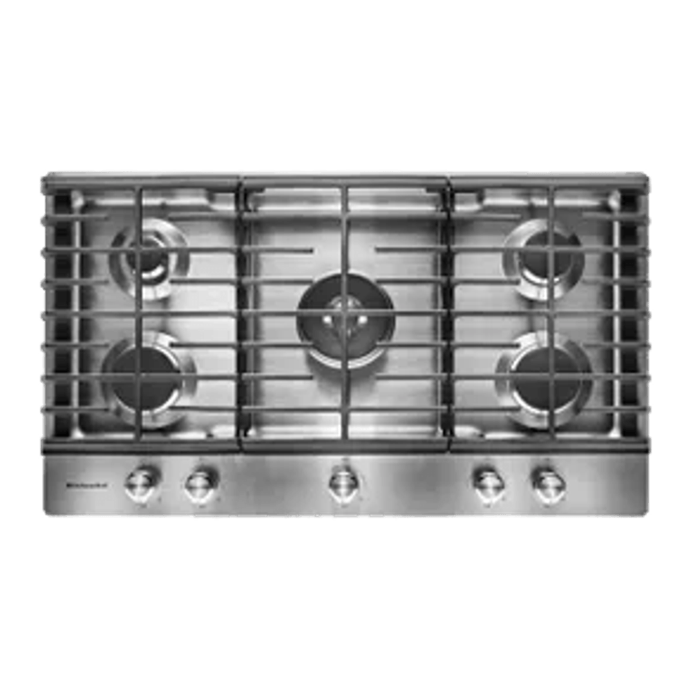 Estufa KitchenAid a Gas 36" 5 Puestos Acero Inoxidable - Compra Cierta